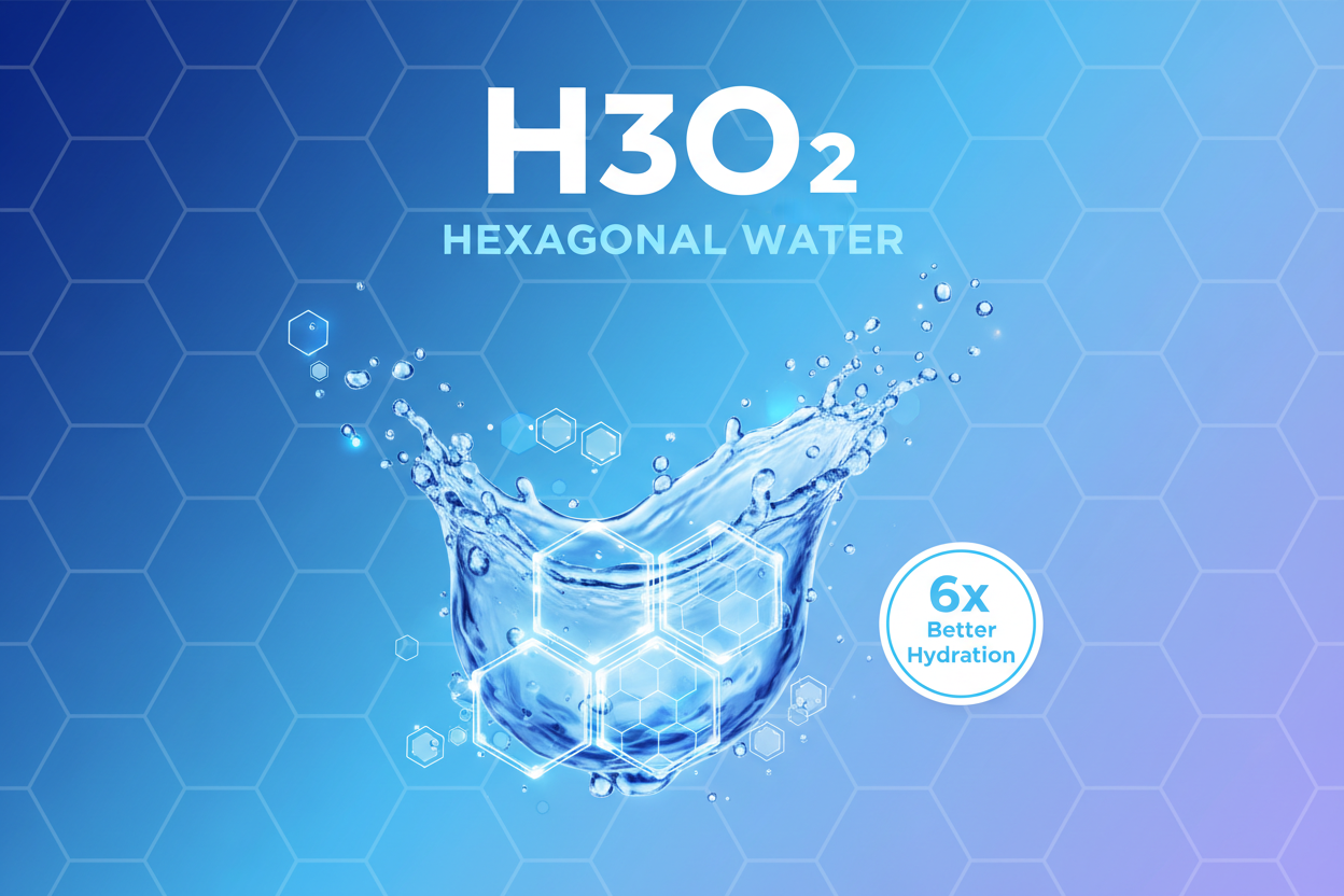 H3O2 Water: What Is Hexagonal Water, Benefits & How to Make It | Gaia Waves