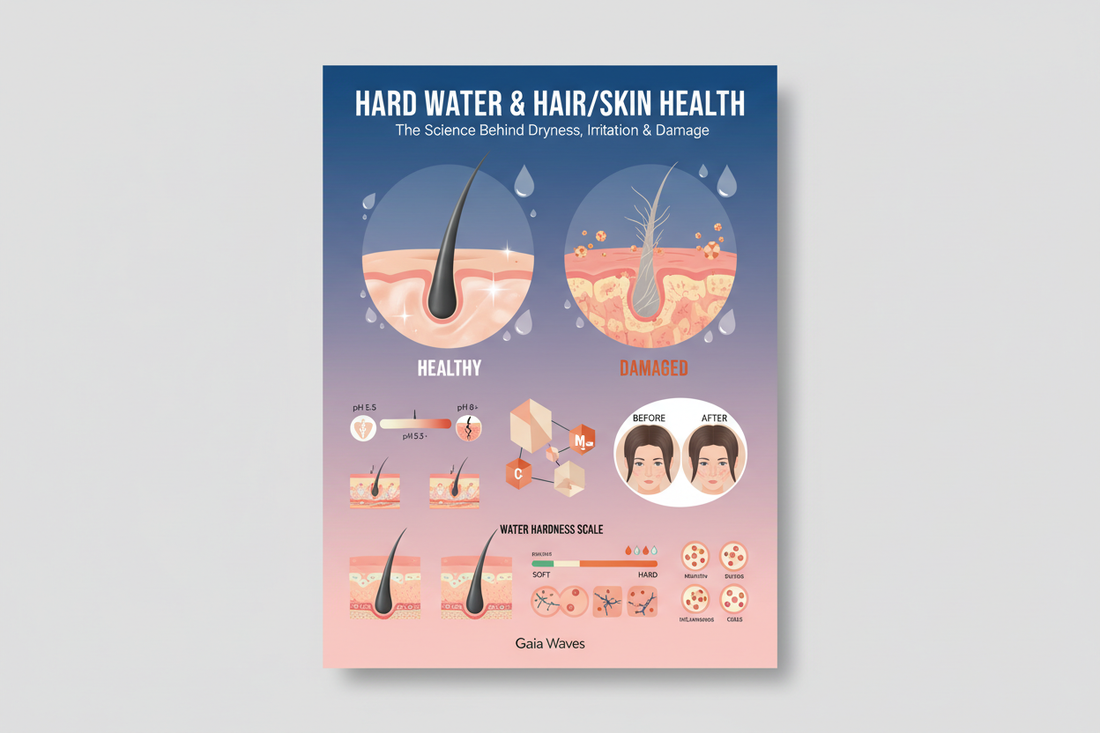 Hard Water & Hair/Skin Health: Science Behind Dryness & Damage | Gaia Waves