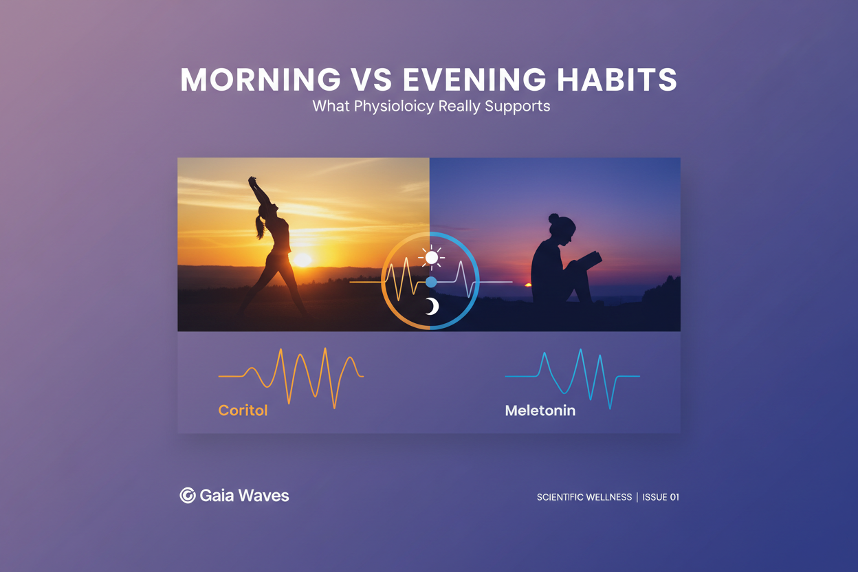 Morning vs Evening Habits: What Physiology Really Supports | Gaia Waves